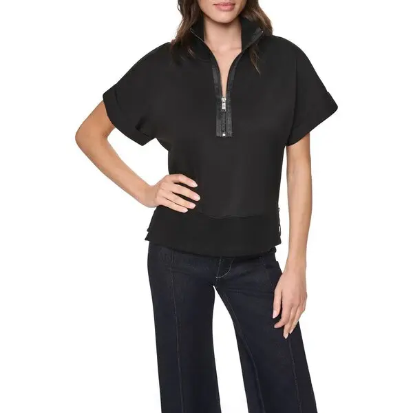 Dkny Soho Half Zip Ponte Pullover
