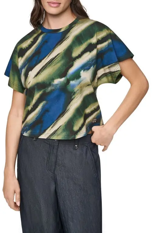 Dkny Print Dolman Sleeve Top - Brushed Rinse