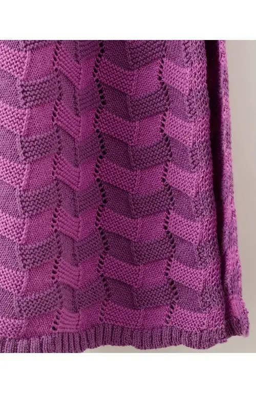 Mango Openwork Diamond Knit Dress