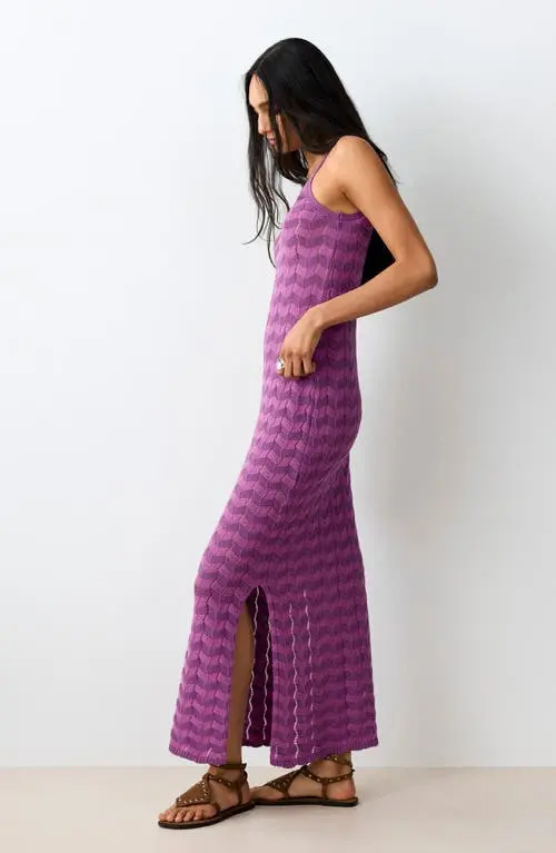 Mango Openwork Diamond Knit Dress