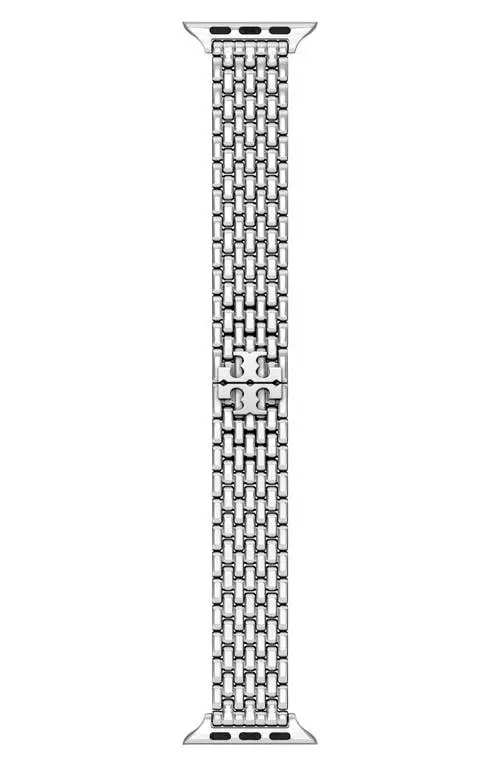 Tory Burch The Eleanor 18mm Apple Watch® Bracelet Watchband - Silver