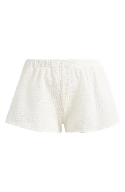 Hunza G Seersucker Minishorts - White
