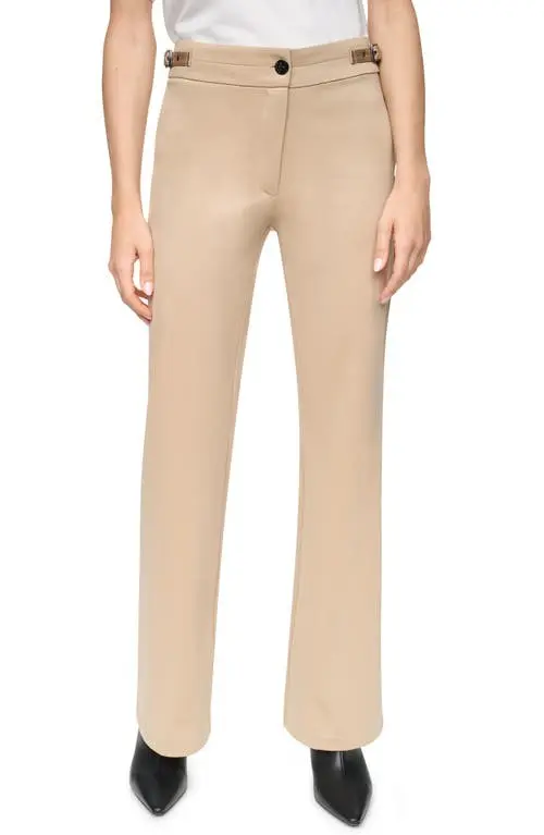 Dkny Soho Fit & Flare Ponte Pants - Travertine