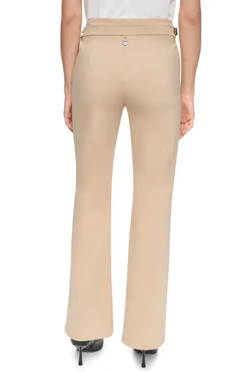 Dkny Soho Fit & Flare Ponte Pants - Travertine