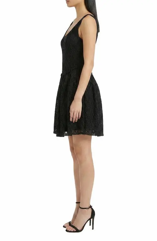 THE GOOD JOURNEY Jacquard Flare Minidress