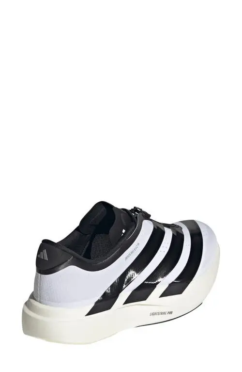 Adidas Adizero Evo Sl Zip Running Shoe - White/core Black/silver