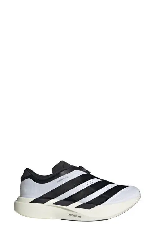 Adidas Adizero Evo Sl Zip Running Shoe - White/core Black/silver