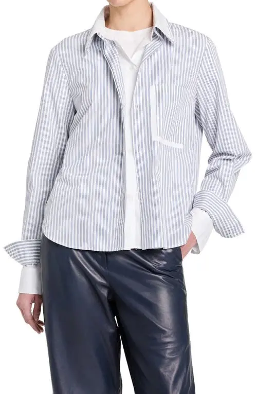 TWP Double Layer Boyfriend Shirt