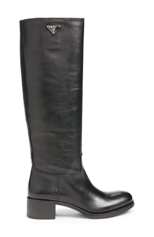 Prada Leather Knee-high Boots