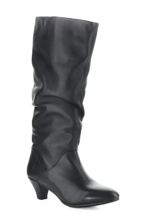 Fly London Pram Slouchy Knee High Boot - Black
