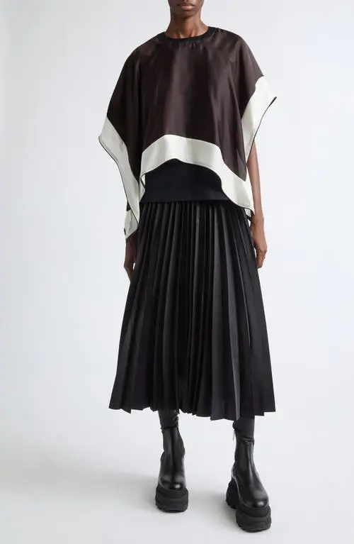 Sacai Satin X Cotton Jersey T-shirt