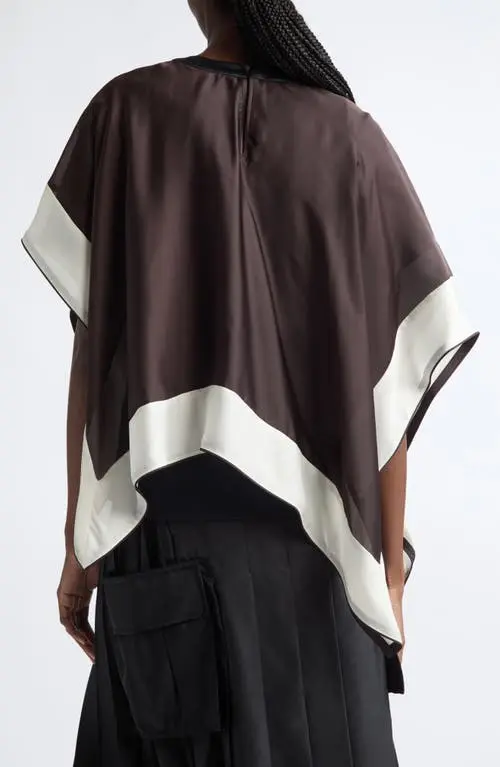 Sacai Satin X Cotton Jersey T-shirt