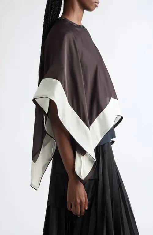 Sacai Satin X Cotton Jersey T-shirt