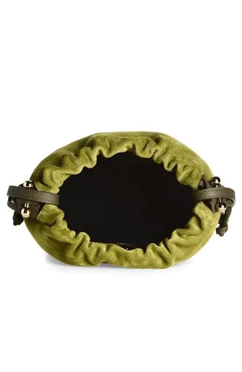 Strathberry Drawstring Suede Crossbody Bag