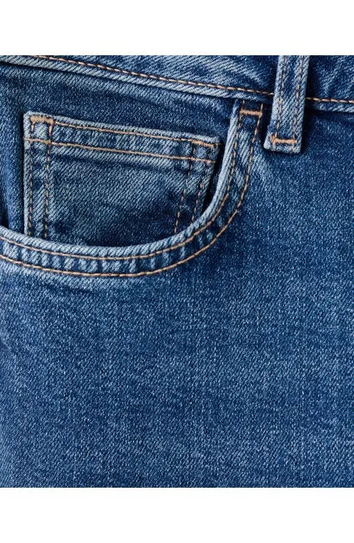 Mango Low Rise Flare Jeans - Dark Blue