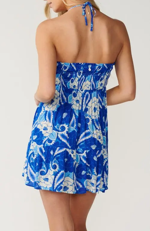 Rip Curl Groove Tiered Halter Minidress