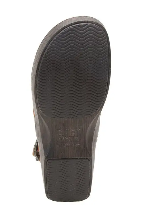 ALEGRIA Olanna Leather Slingback Clog - 8100 Chestnut