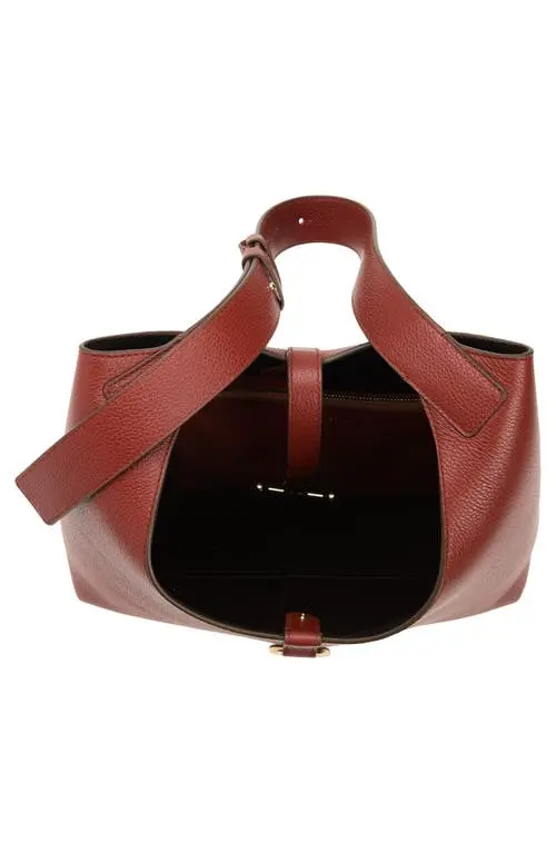 Strathberry Kite Leather Hobo Bag - Walnut