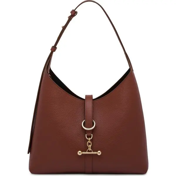 Strathberry Kite Leather Hobo Bag - Walnut