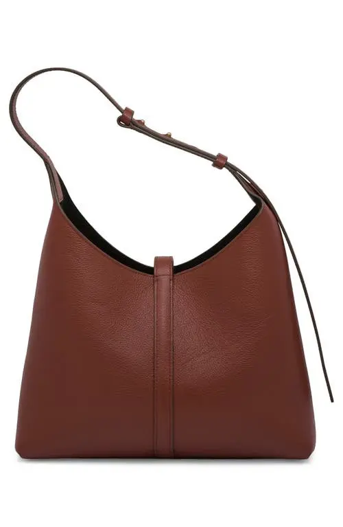 Strathberry Kite Leather Hobo Bag - Walnut