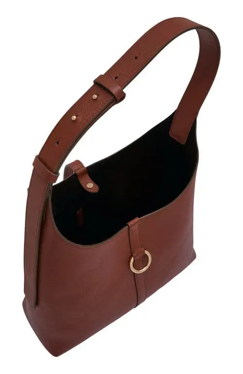 Strathberry Kite Leather Hobo Bag - Walnut