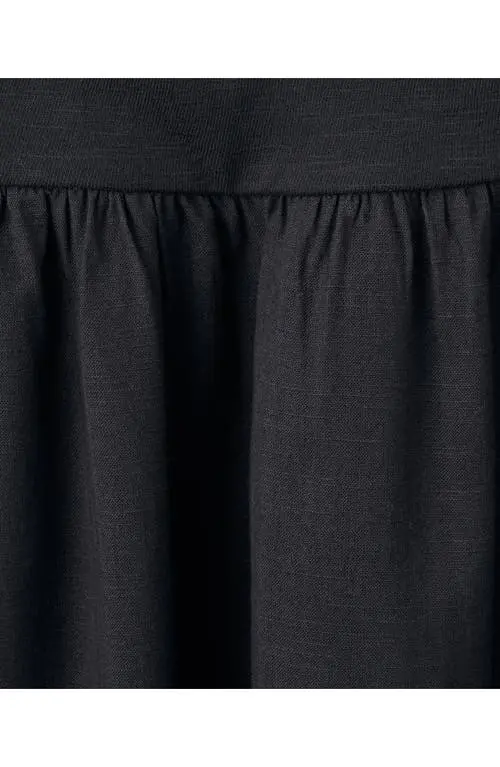 Mango Ruched Cotton Strapless Dress