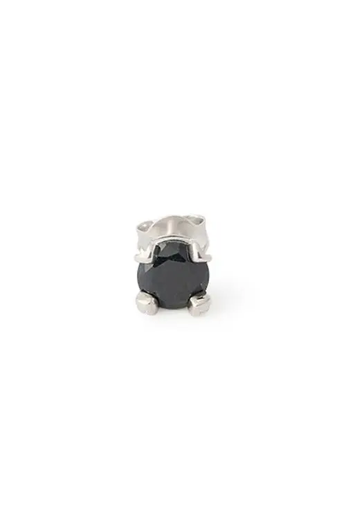Off-White Arrow Black Lab Grown Diamond Single Stud Earring