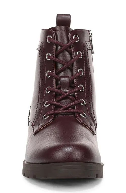 LIFESTRIDE Lena Combat Boot - Choc Plum