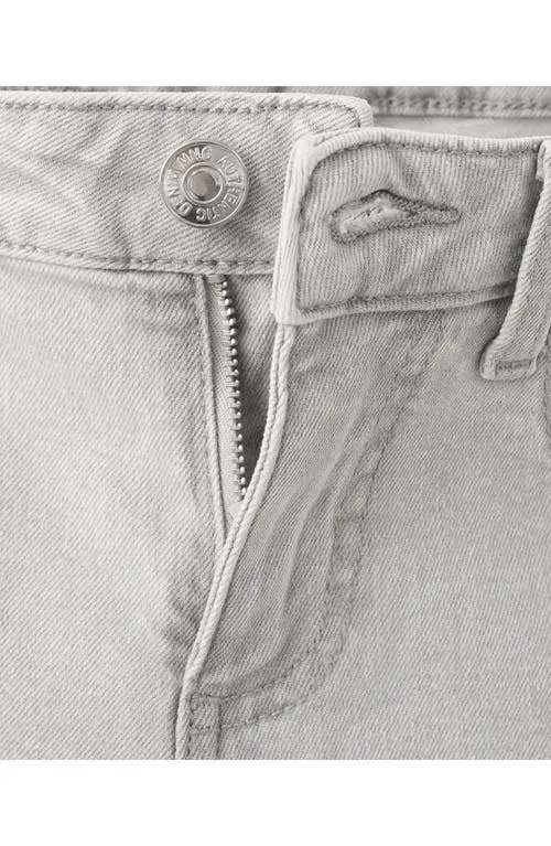 Mango Low Waist Wide Leg Jeans - Denim Grey