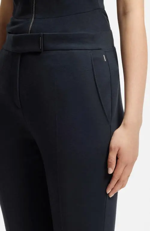 BOSS Talia Flared Crop Ponte Pants