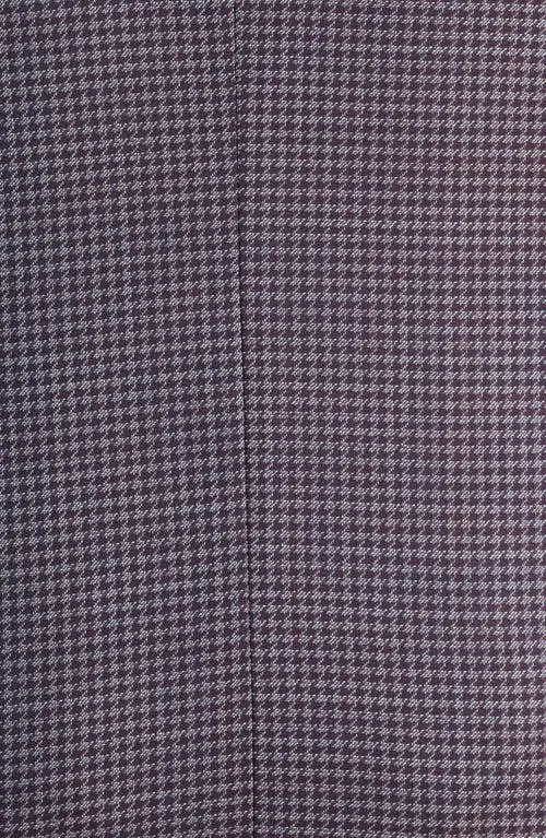 BOSS Hutson Slim Fit Purple Houndstooth Virgin Wool Sport Coat