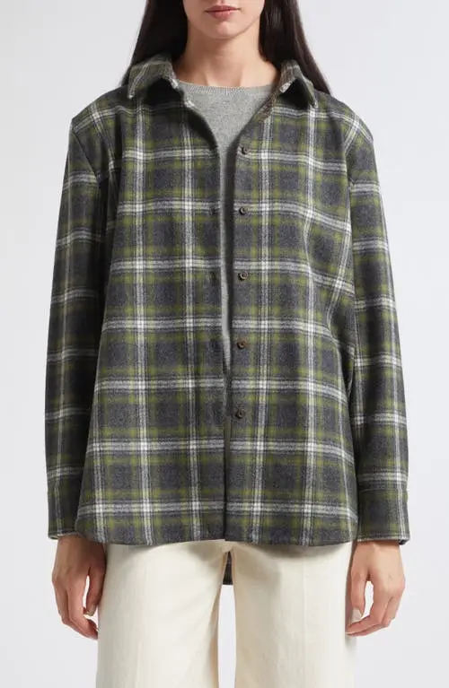 Johnstons Of Elgin Clanlass Plaid Overshirt