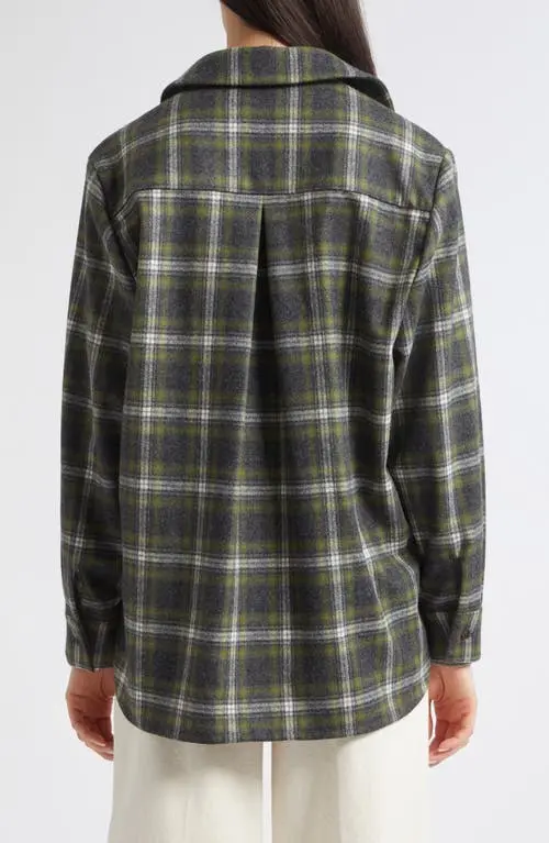 Johnstons Of Elgin Clanlass Plaid Overshirt