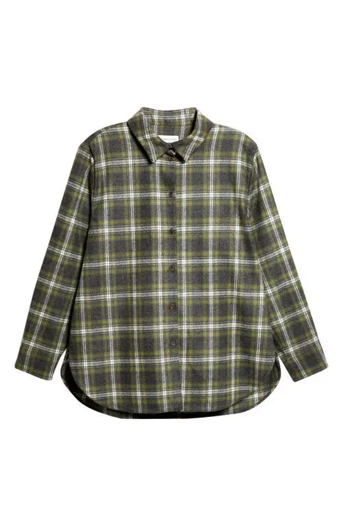 Johnstons Of Elgin Clanlass Plaid Overshirt
