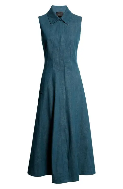 Akris Sleeveless Stretch Denim Dress