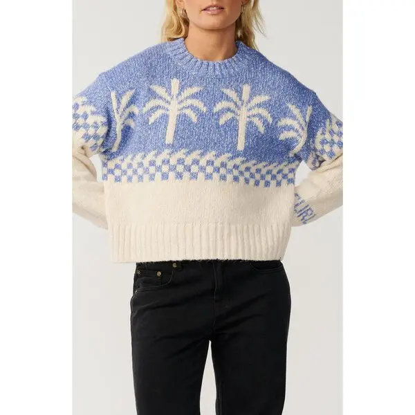 Rip Curl Bossa Crewneck Sweater - Mid Blue