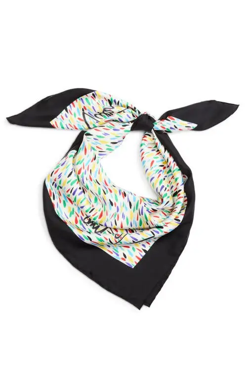 Valentino Garavani Colorful Print Silk Square Scarf