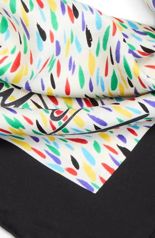 Valentino Garavani Colorful Print Silk Square Scarf