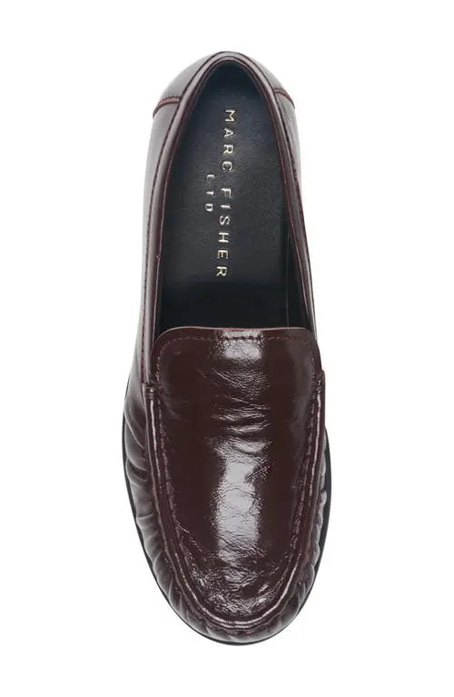 Marc Fisher Suede Moc Toe Loafers - Dark Red