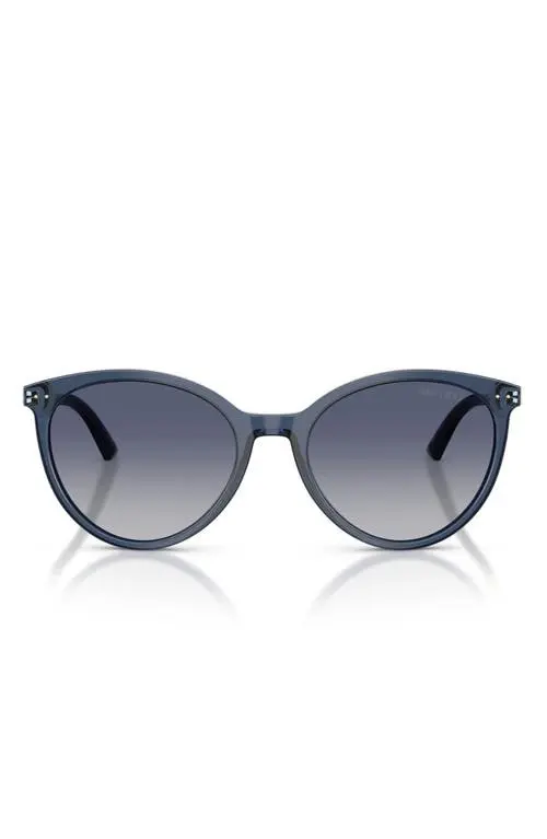 JIMMY CHOO Jc5060 53mm Phantos Sunglasses - Transparent Blue Navy
