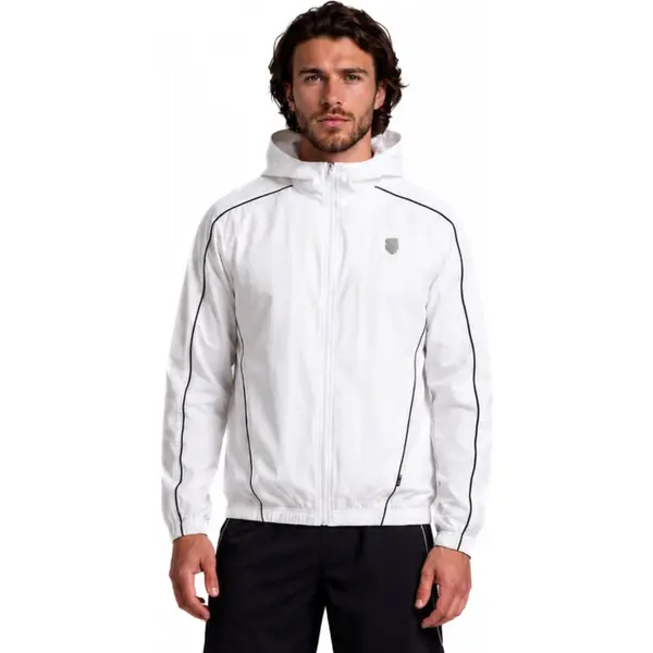 K-Swiss Performance Full Zip Windbreaker - White/peacoat