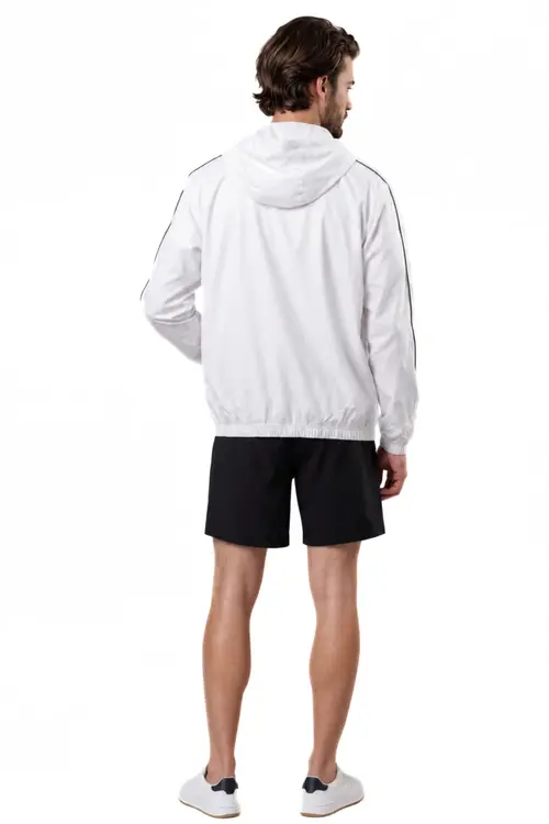 K-Swiss Performance Full Zip Windbreaker - White/peacoat
