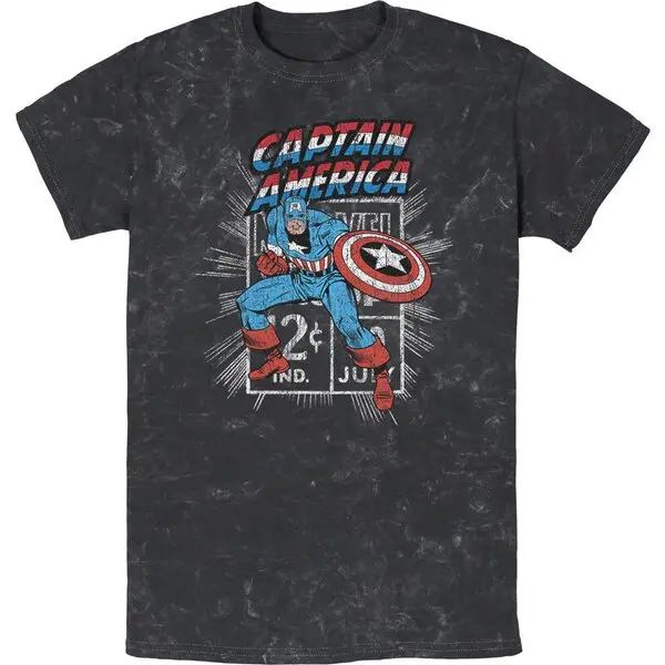 MARVEL Captain Comic Stamp Graphic T-shirt