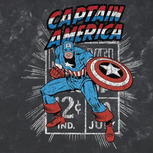 MARVEL Captain Comic Stamp Graphic T-shirt