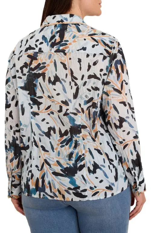 NIC+ZOE Garden Shade Crinkle Shirt