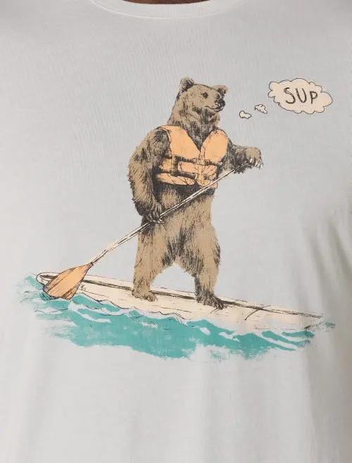 Lucky Brand Big & Tall Sup Bear T-shirt
