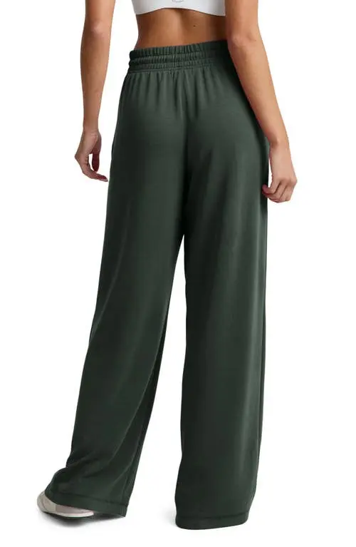 Beyond Yoga Sandwash Wide Leg Pants - Slate Green