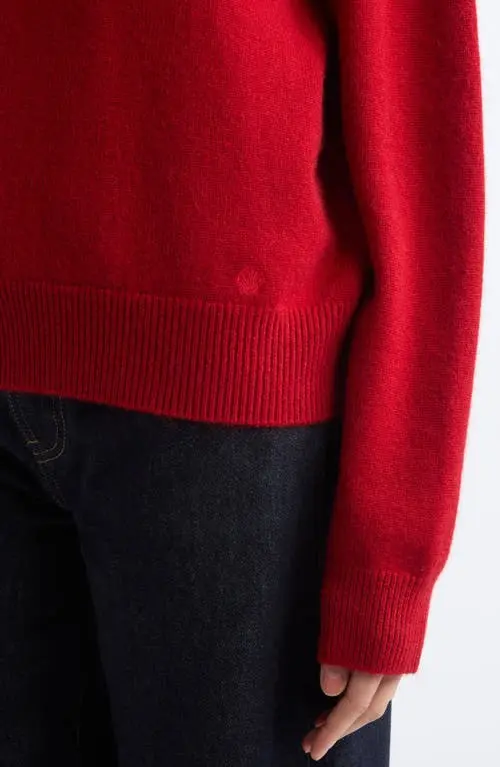 Loulou De Saison Malo Cashmere Cardigan - Red Melange