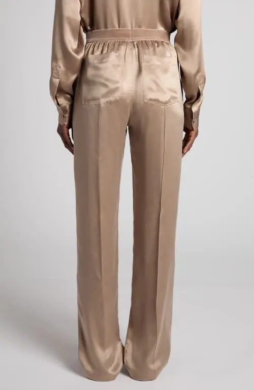 TOM FORD Silk Satin Pajama Pants - Desert Taupe