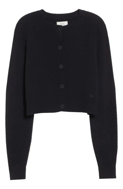 Loulou De Saison Heike Crop Cardigan - Black
